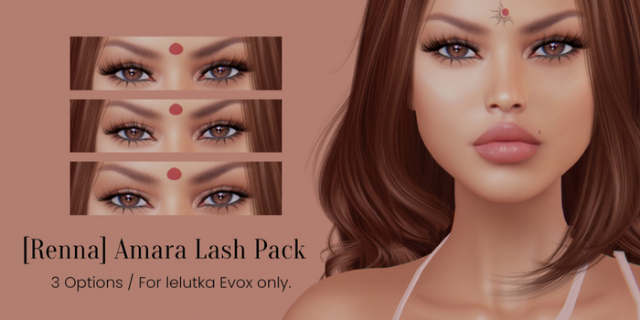 Second Life Marketplace - [Renna] Amara Lash pack Unpack Hud